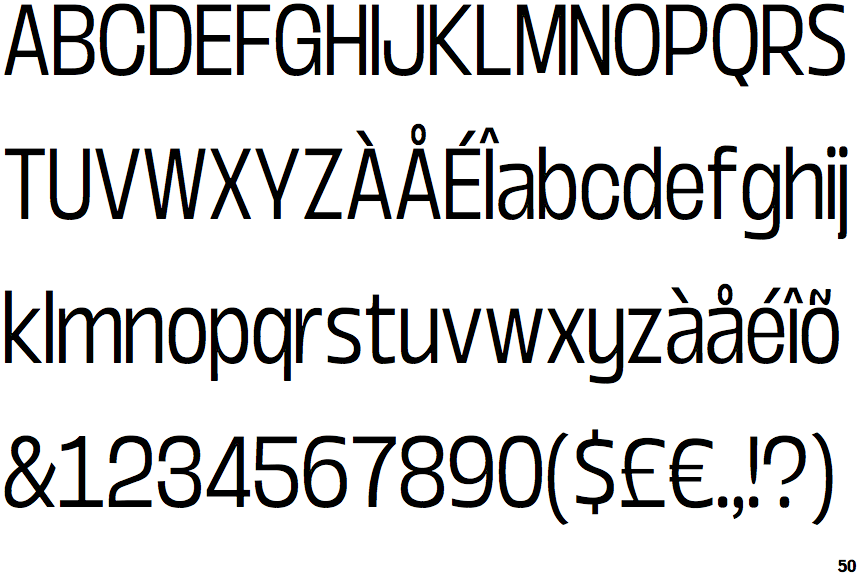 Identifont - Boom Sans Narrow Light