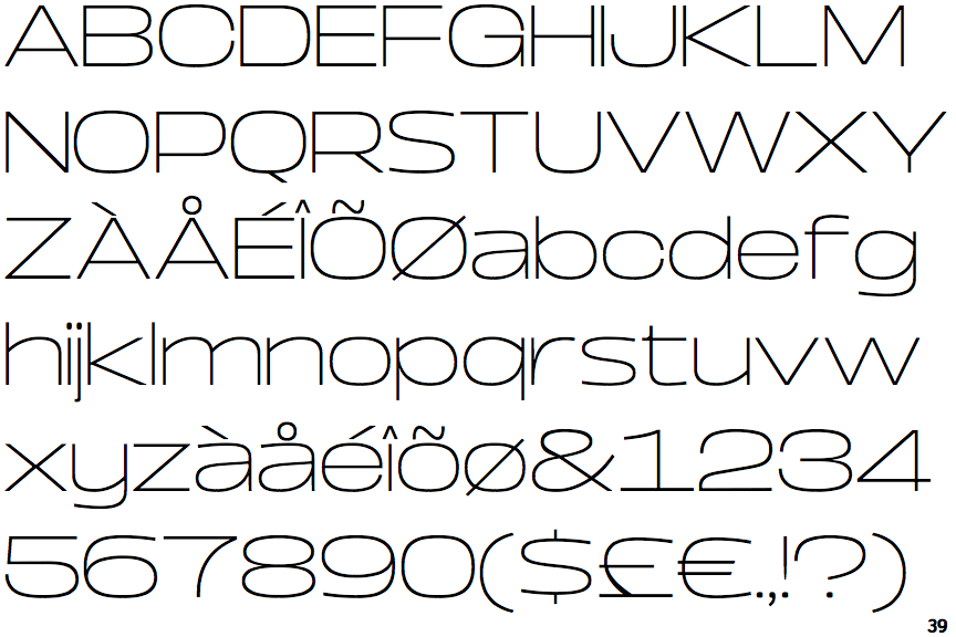 Identifont - Boom Sans Wide Thin