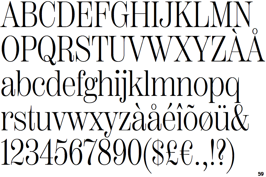 Identifont - Scotch Display Compressed Light