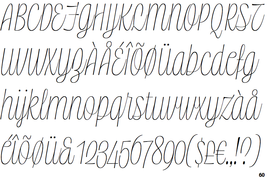 Identifont - Superscript Thin