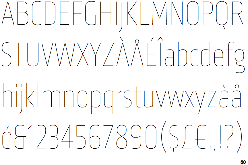 Identifont - Klavika Display Thin Condensed