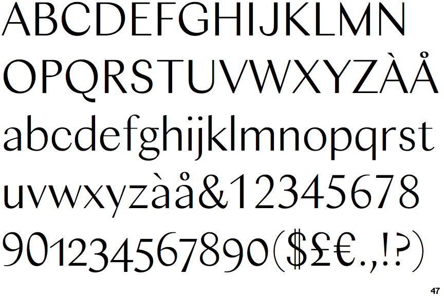 Identifont - Columbia Sans Extra Light