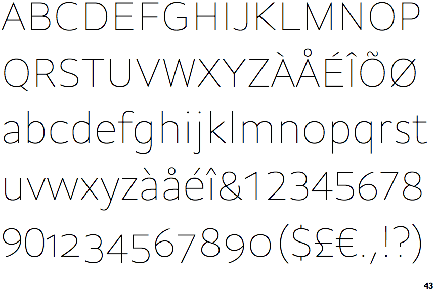 Identifont - Gemeli Ultralight