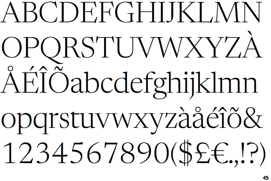 Identifont - Newsreader Display Light