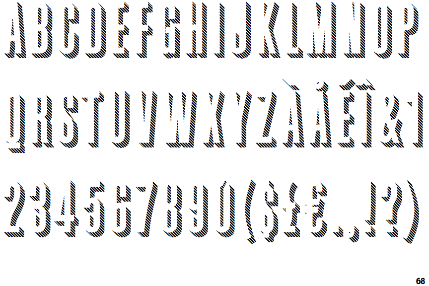 Identifont - Graphique Next Shadow Line