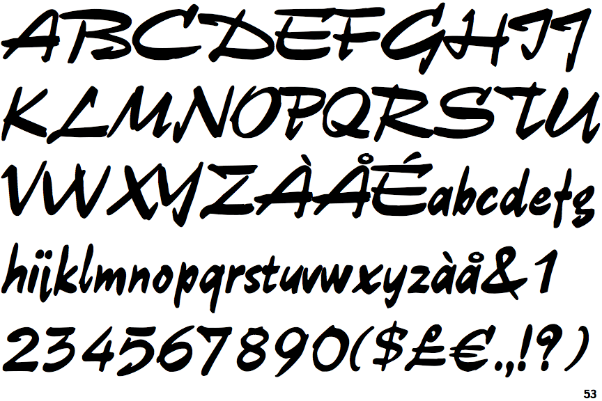 Identifont - Unger Script