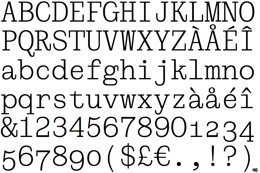 Identifont - Covenant Mono Light