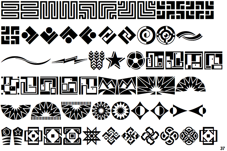 Identifont - Clear Prairie Ornaments