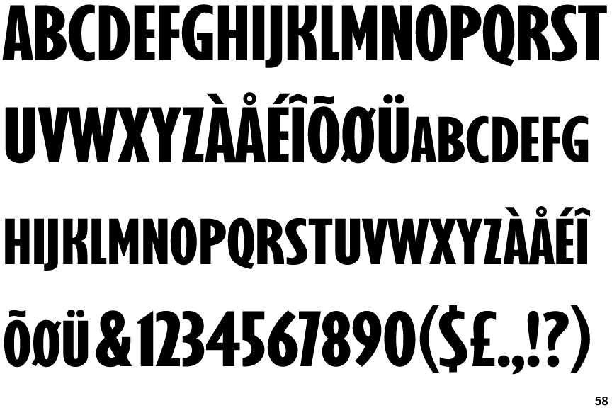Identifont - Gilmore Sans Extra Bold Extra Condensed Titling