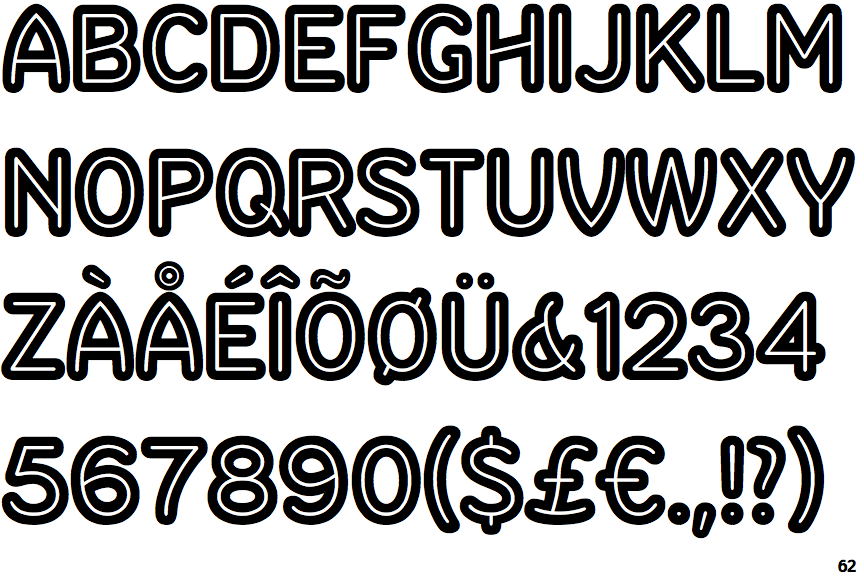 Identifont - Sandbox Extra Bold Inline