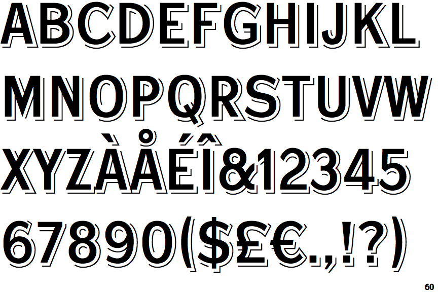 Identifont - Steelplate Gothic Condensed Shaded