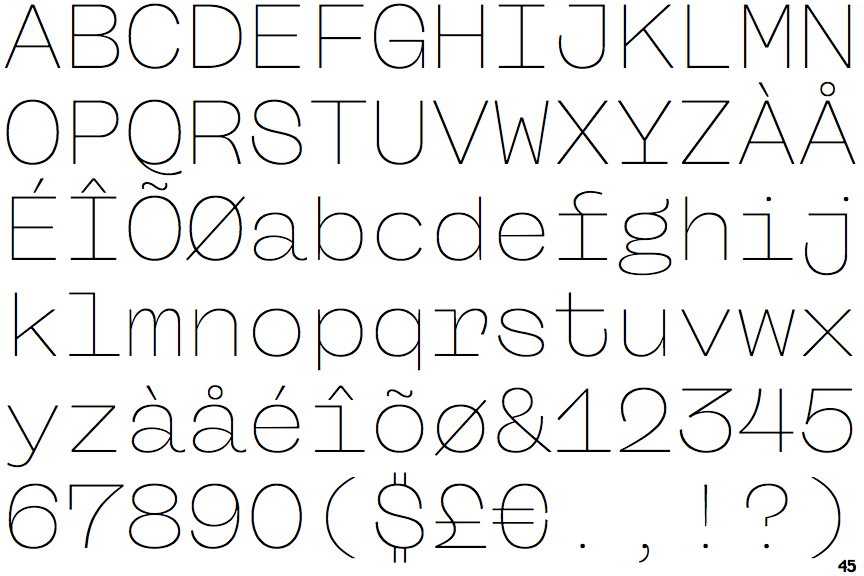 Identifont - Freigeist Mono Thin