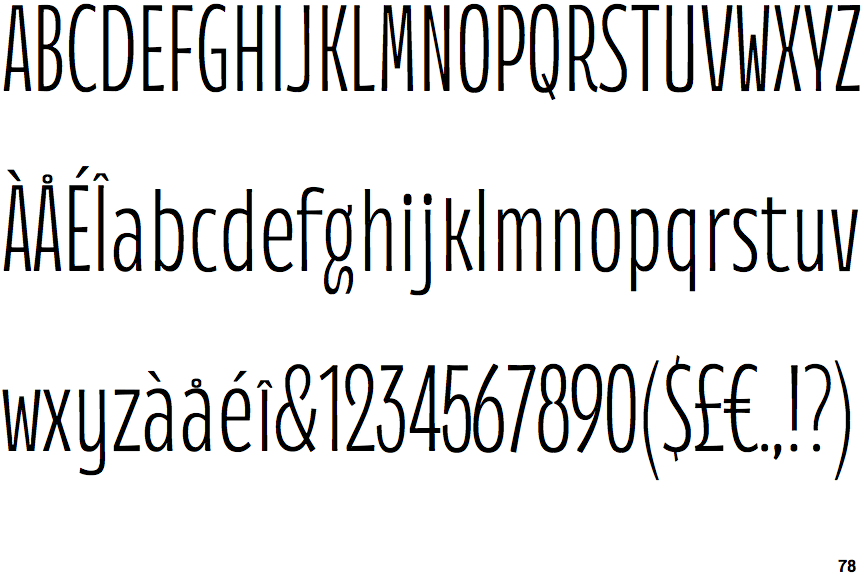 Identifont - Annuario Condensed Light