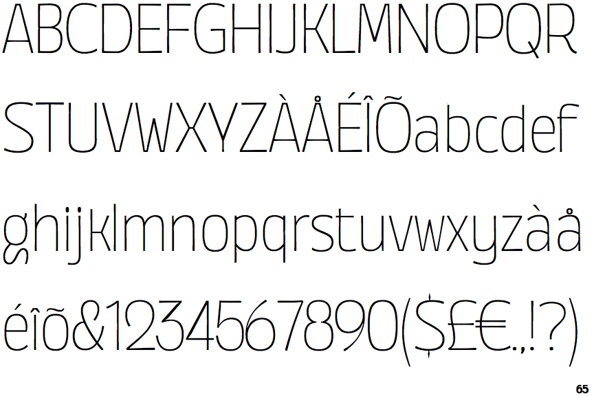 Identifont - Annuario Thin