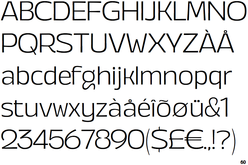 Identifont - Annuario Wide Light