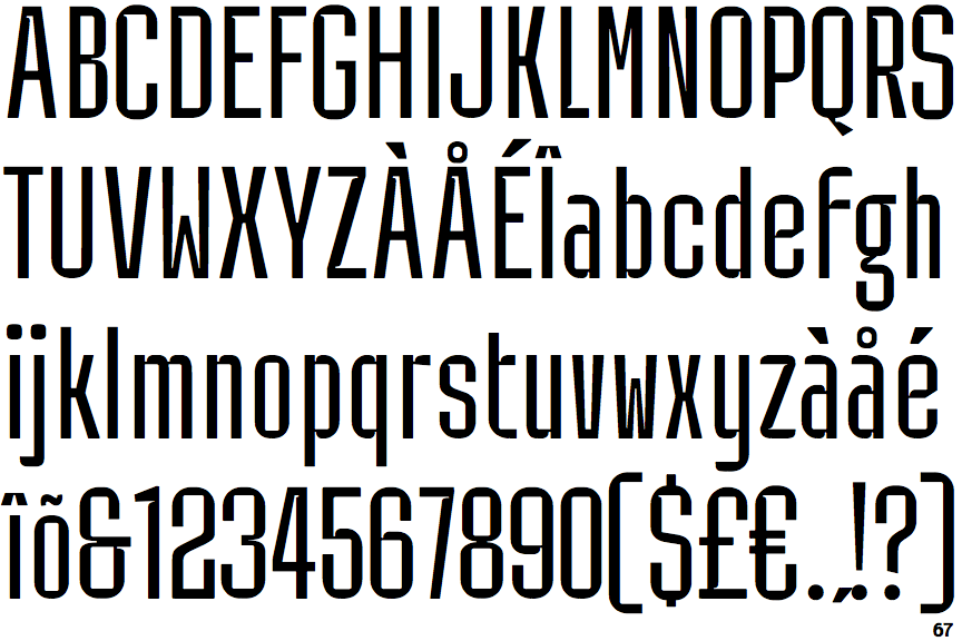 Identifont - Industria Sans Condensed Thin