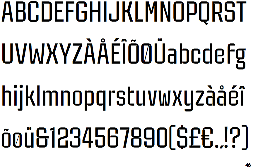 Identifont - Industria Sans Light