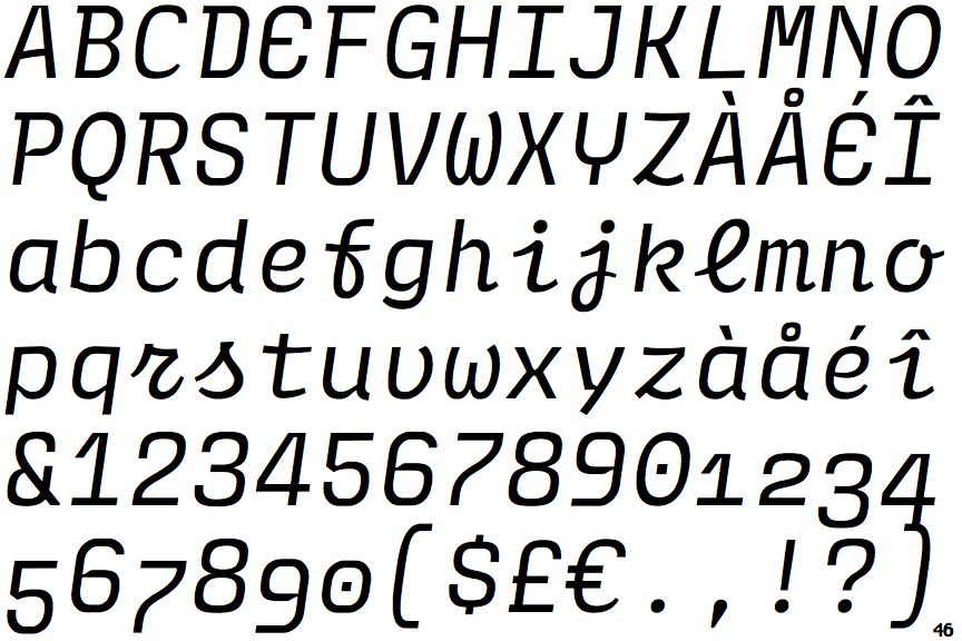 Identifont - Monologo Script