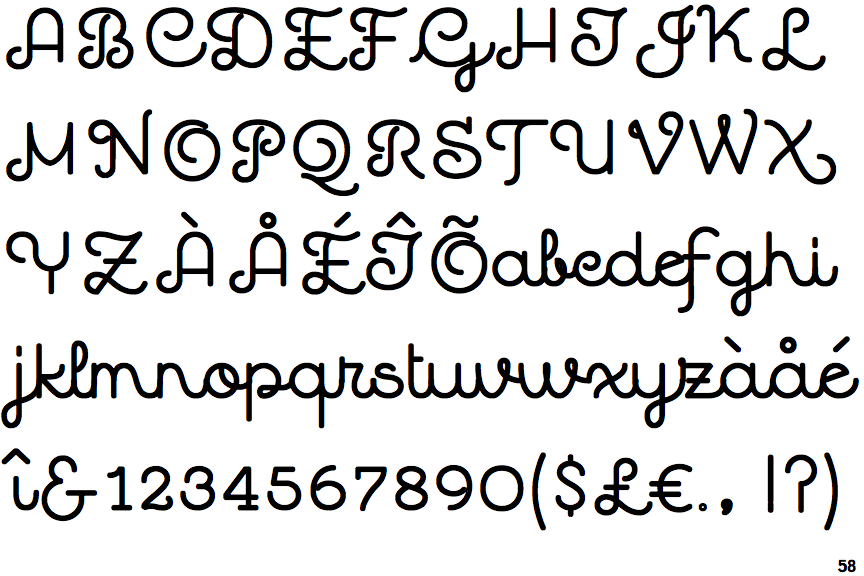 Identifont - Quaderno Noodle 36