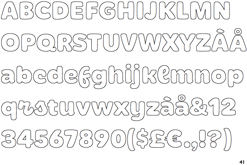 Identifont - Superpop Outline