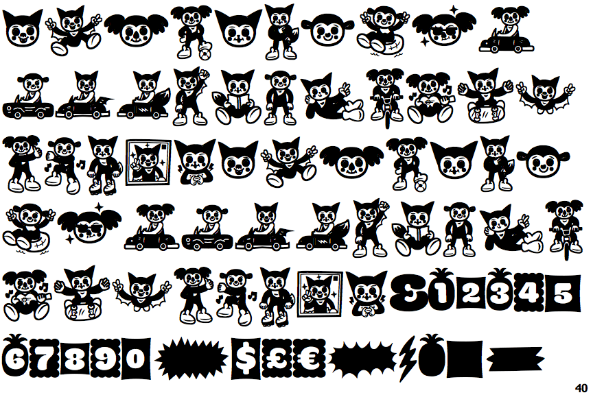 Identifont - Konga Next ZDingbats