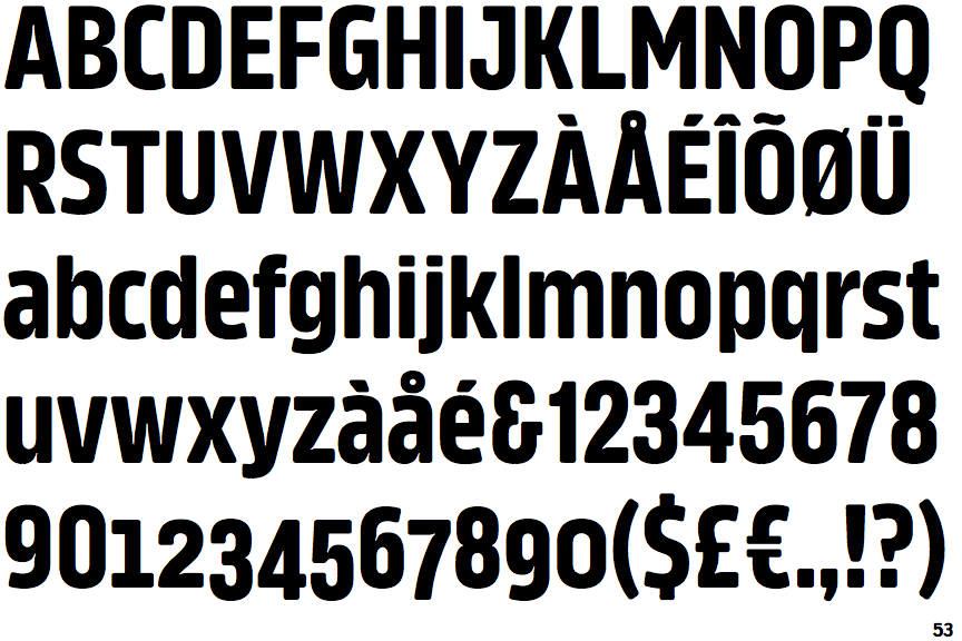 Identifont - Amfibia Bold Narrow