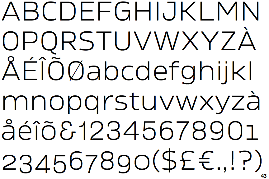 Identifont - Amfibia Light Wide