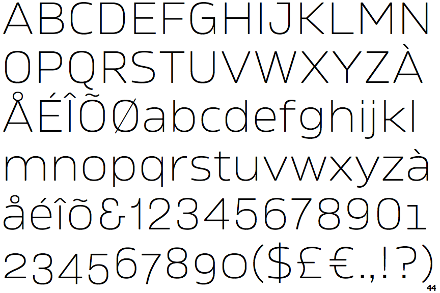 Identifont - Amfibia Thin Wide