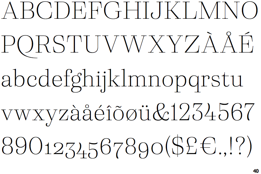 Identifont - Eckhart Display Thin