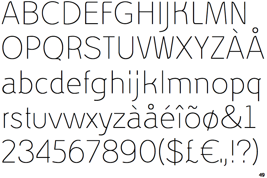 Identifont - TCC Sans Light