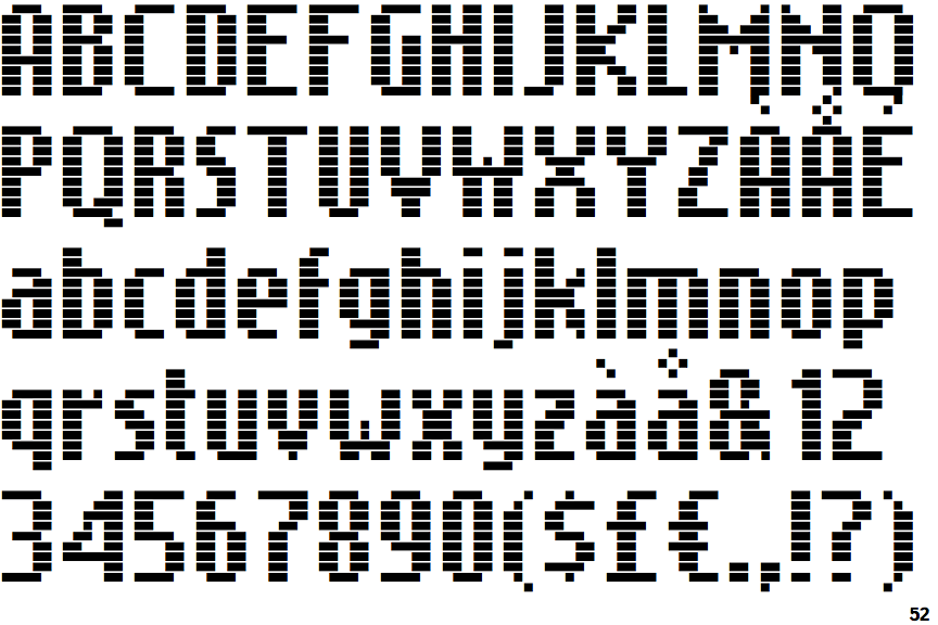 Identifont - SB Message Line