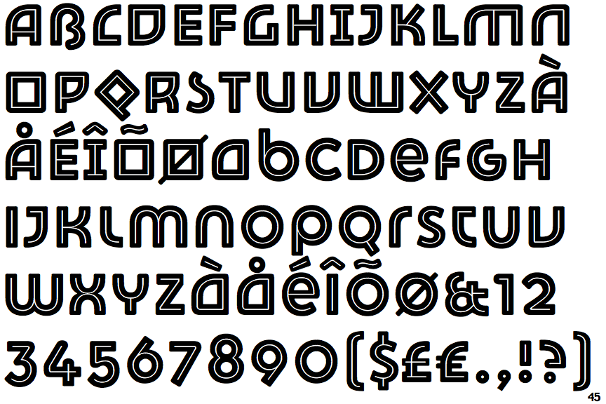 Identifont - Amity Inline