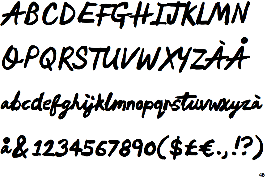 Identifont - Amber Dawn One