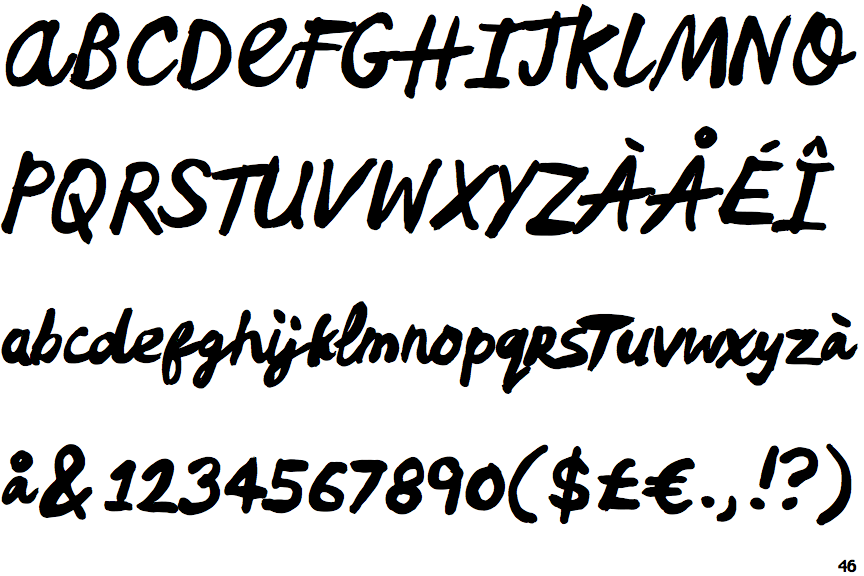 Identifont - Amber Dawn Three