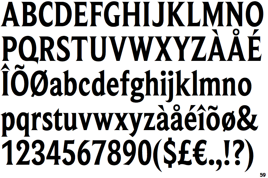 Identifont - Beaufort Condensed Bold