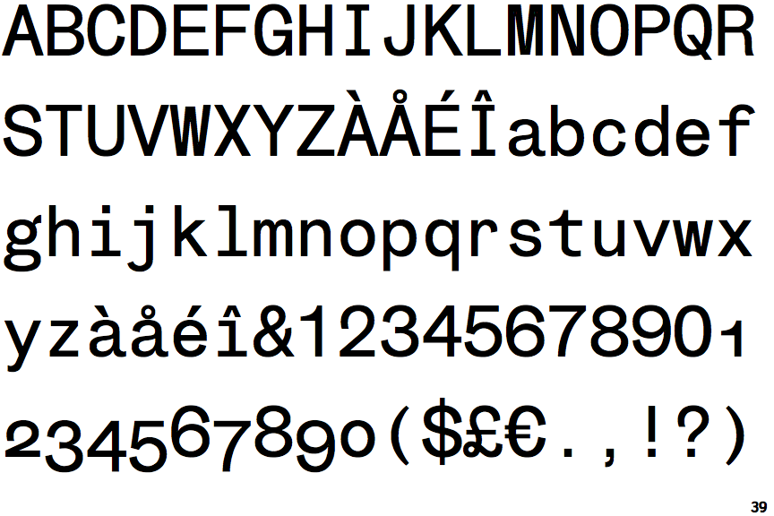 Identifont - Reformat B Mono
