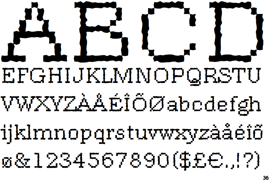 Identifont - Rough No. 6