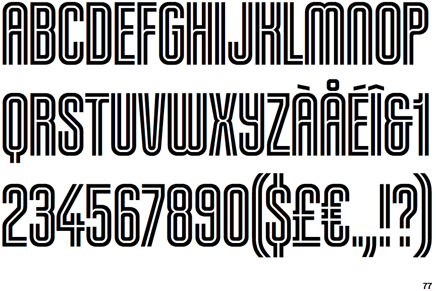 Identifont - Competition S X Condensed