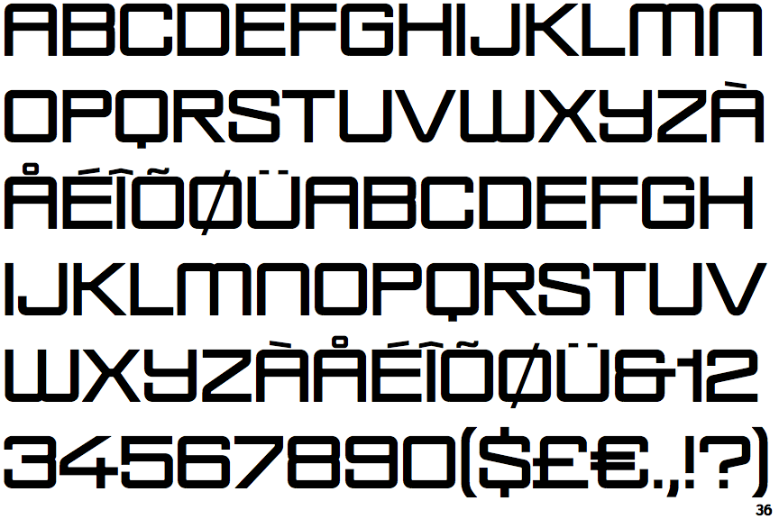 Identifont - Competition Solid XX Wide