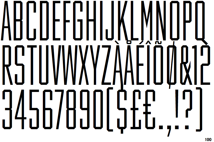 Identifont - Winner Sans Ultra Compressed Light