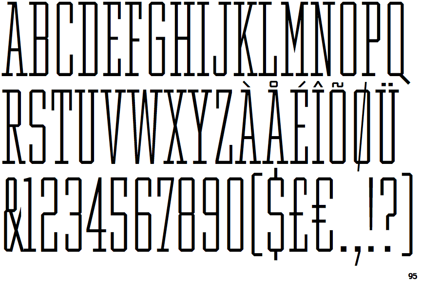 Identifont - Winner Ultra Compressed Thin