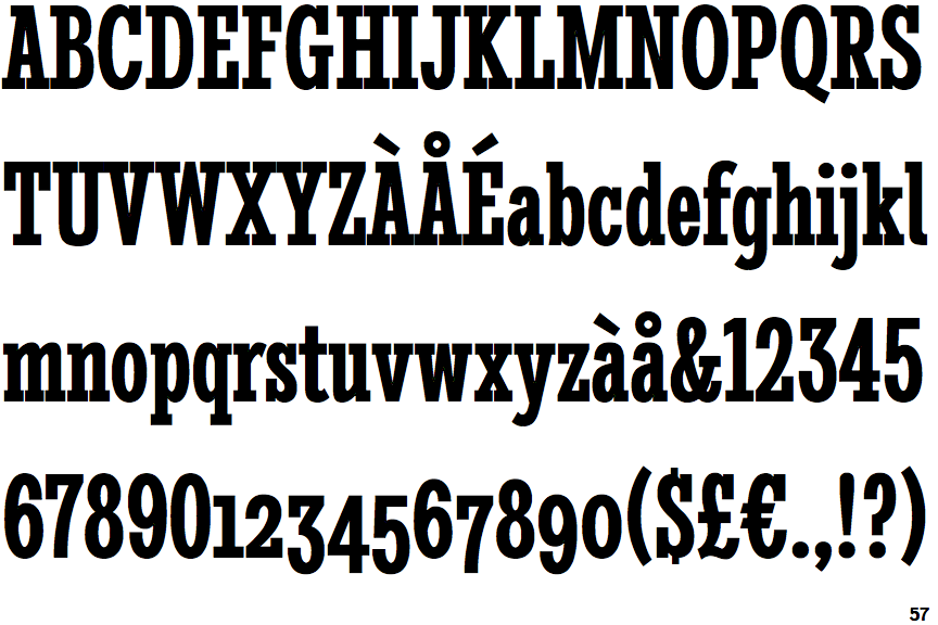 Identifont - Stint Ultra Condensed Bold