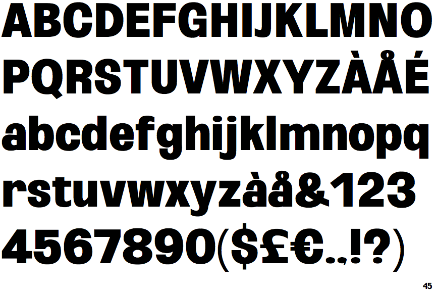 Identifont - Oddlini Black Extra Condensed