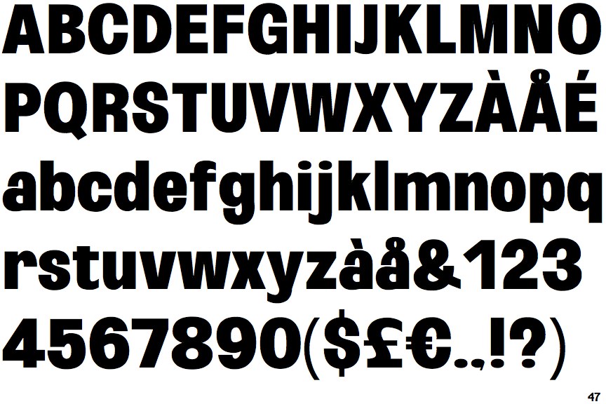 Identifont - Oddlini Black Ultra Condensed