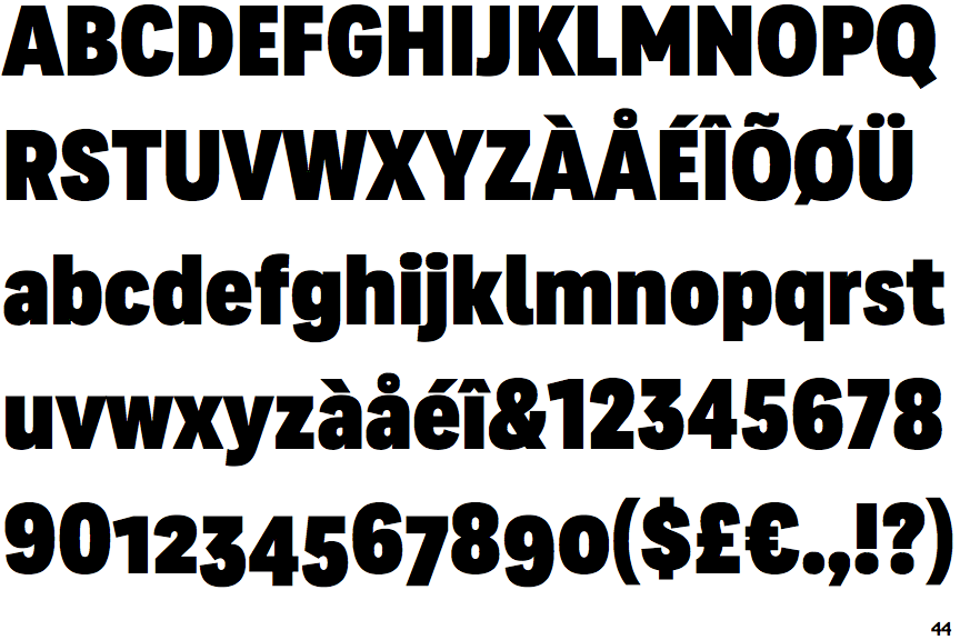 Identifont - Adapt Narrow Black