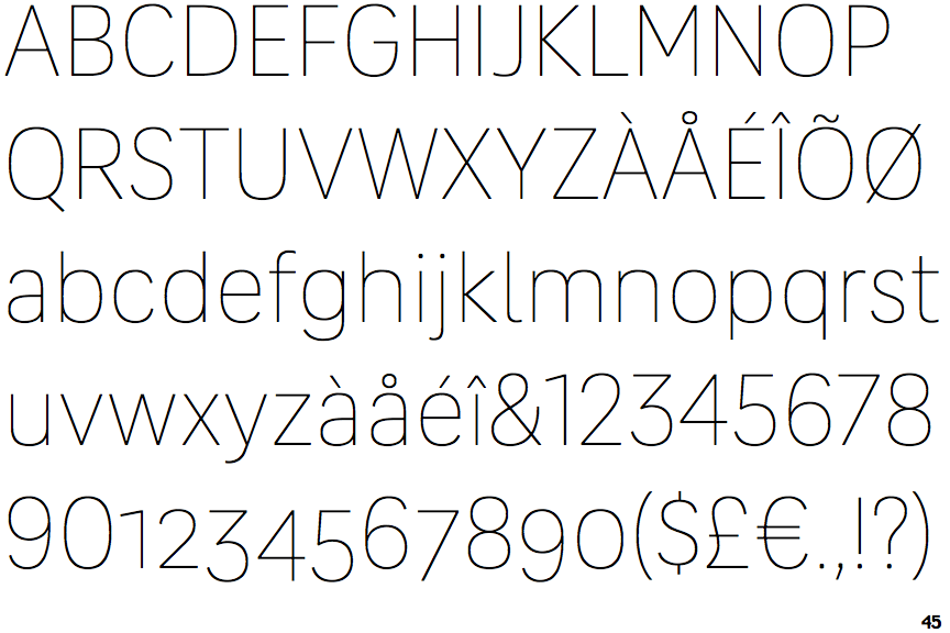 Identifont - Adapt Thin