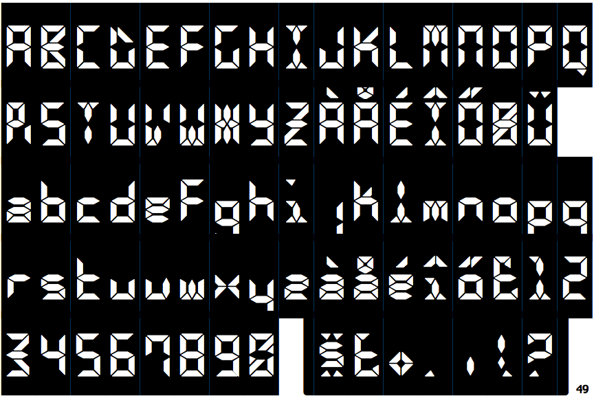 Identifont - Calculus LCD Cameo