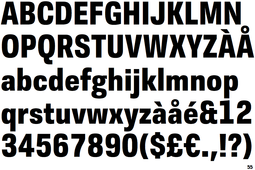 Identifont - Trilon Condensed Bold