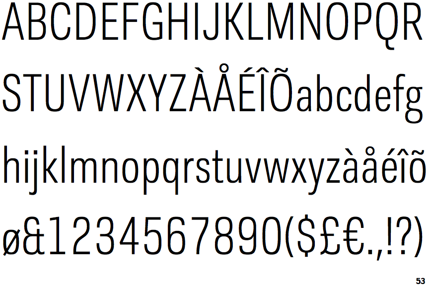 Identifont - Trilon Condensed Thin