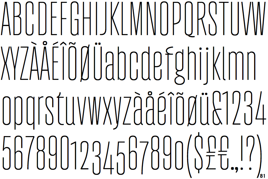 Identifont - Gazzetta Thin